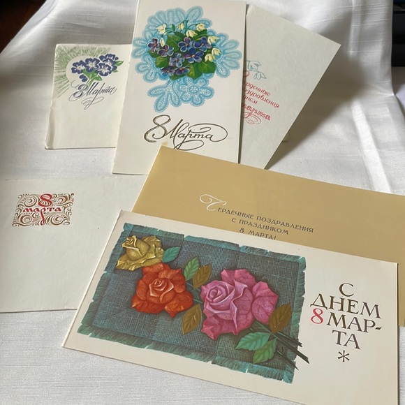 Other | Lot Of 2 Russia Ussr Fancy March 8th International Womens Day ...